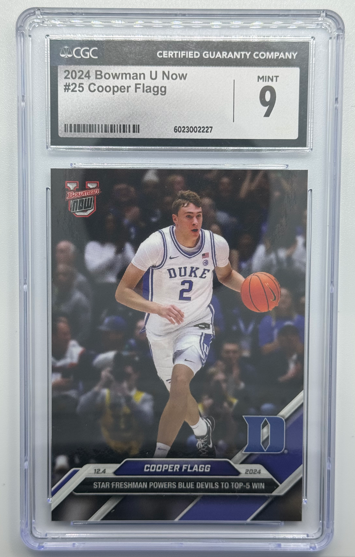 2024 Bowman U now Cooper Flagg number 25 | MySlabs