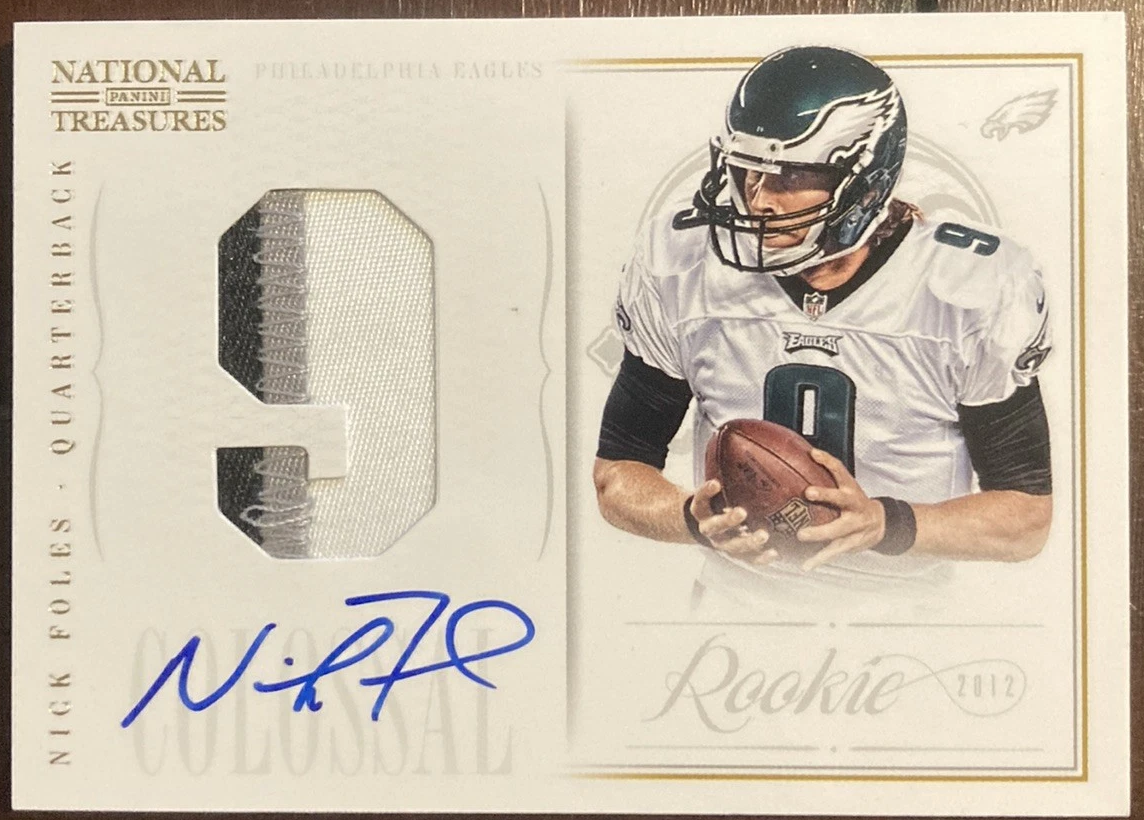 2012 Panini National Treasures - Rookie Colossal Nick Foles #17/25 ...