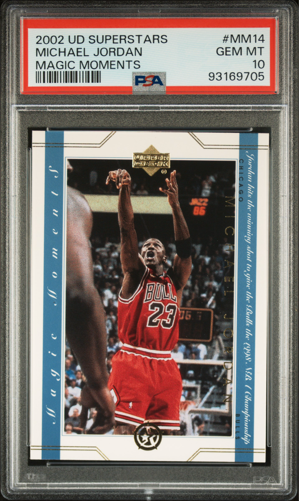 2002 Upper Deck UD Superstars Magic Moments MM14 Michael Jordan Chicago ...