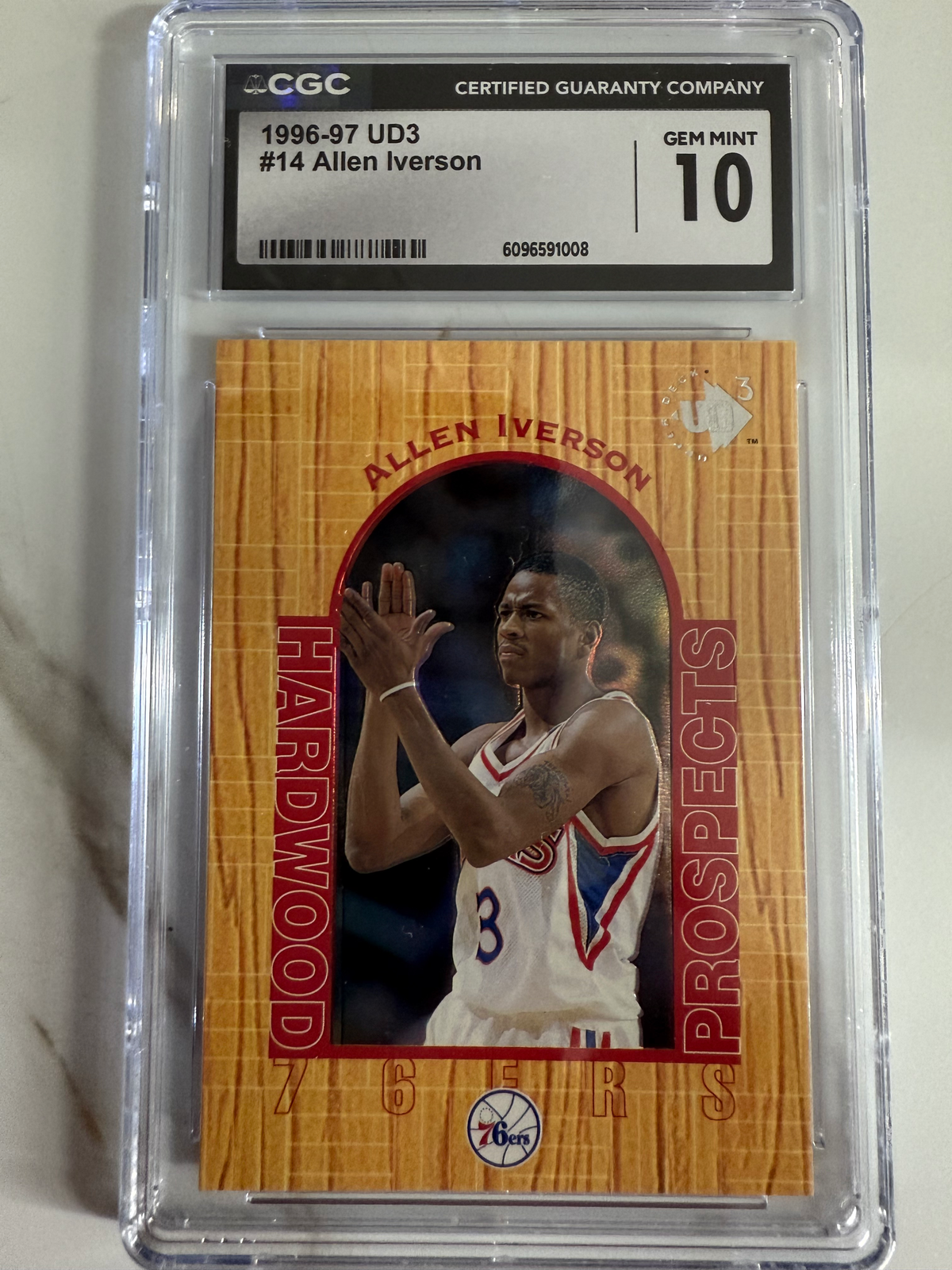 1996 Upper Deck Allen Iverson UD3 CGC 10 | MySlabs