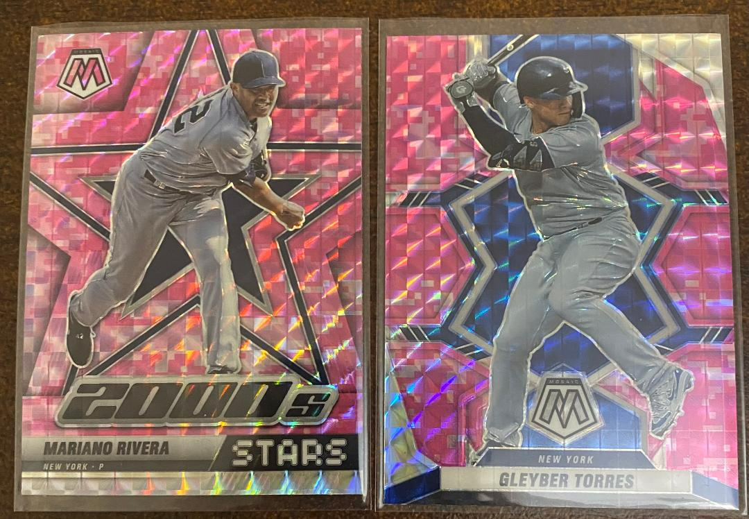2022 Mosaic Pink Prizm Gleyber Torres & Mariano Rivera | MySlabs