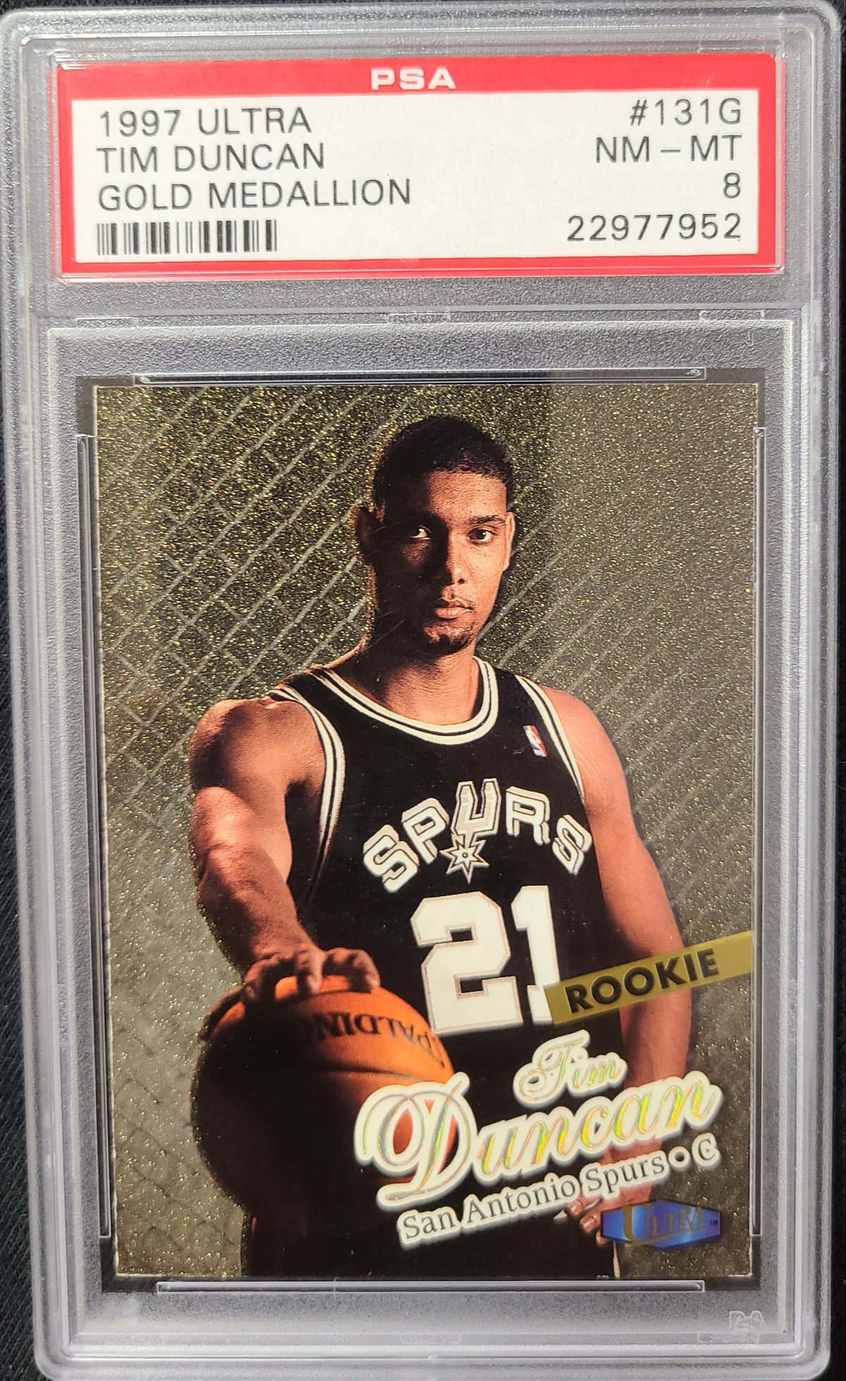 Tim Duncan 1997 Fleer Ultra Gold Medallion PSA 8 RC | MySlabs