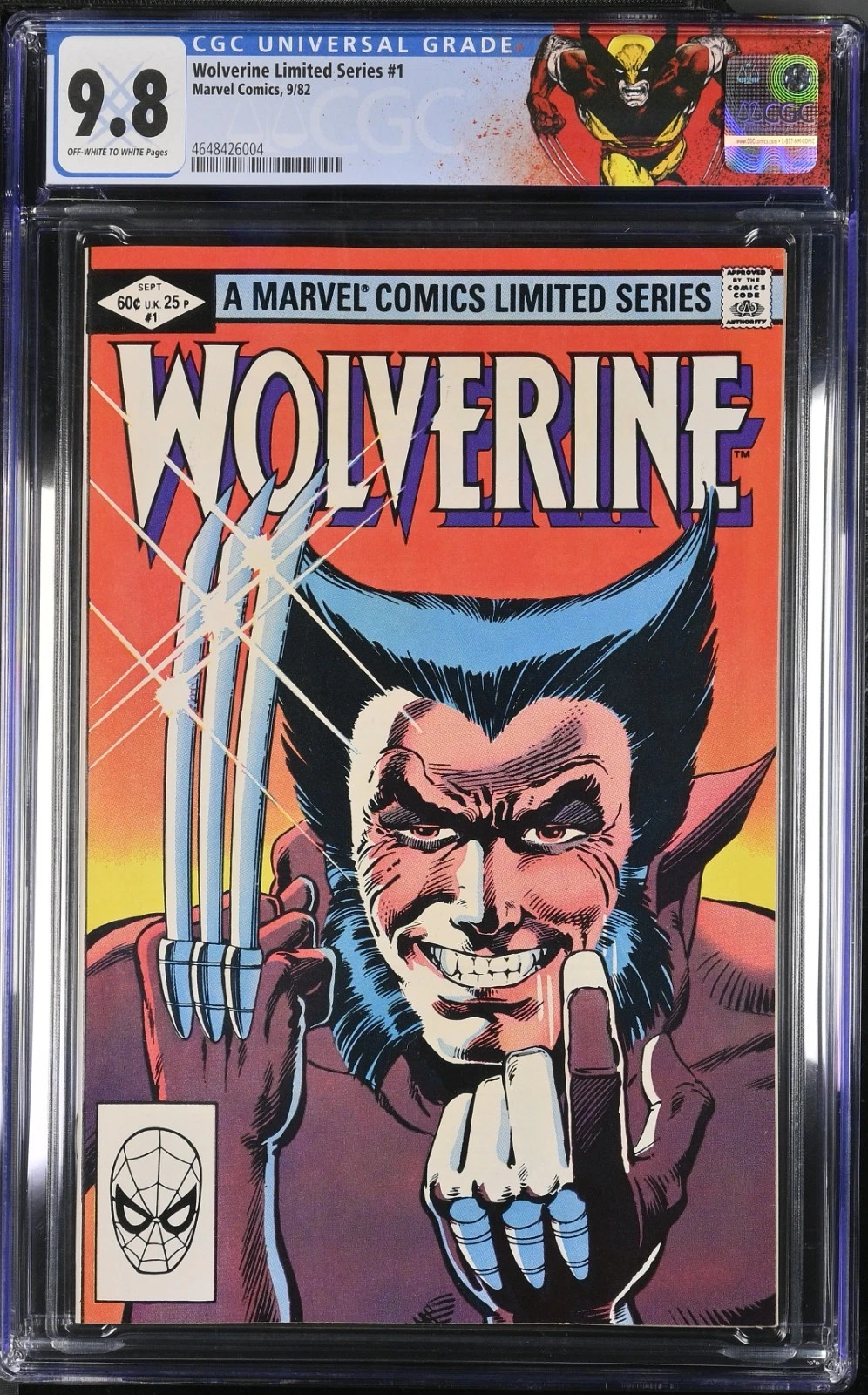 Wolverine Vol. 1 Limited Series #1 Marvel Comics 1982 CGC graded 9.8 NM ...