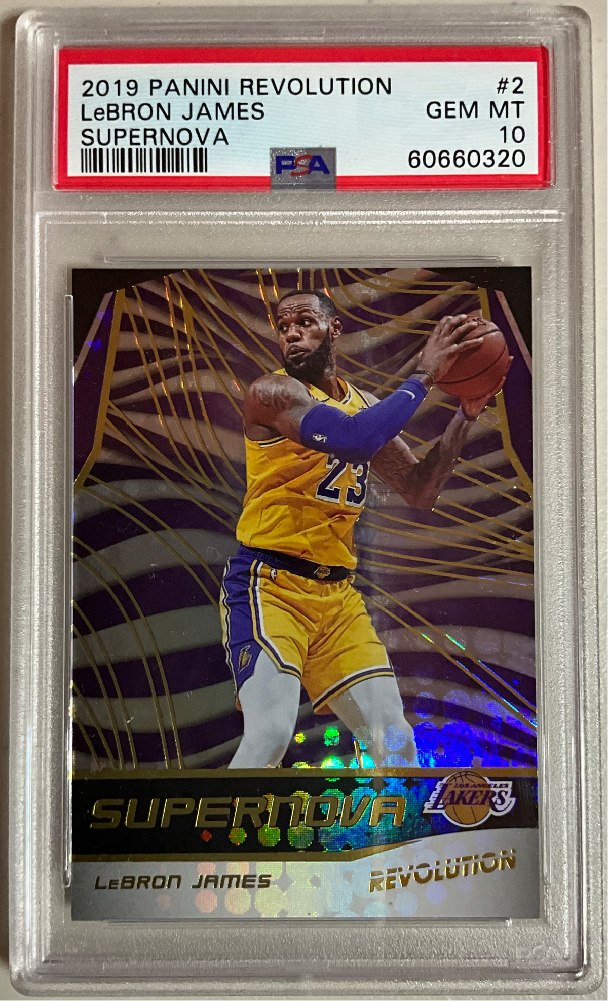 2019 Panini Revolution #2 LaBRON JAMES SUPERNOVA GEM MINT 10 | MySlabs